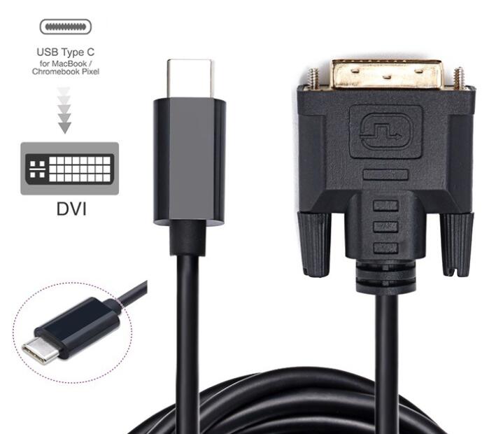 USB Type C male to DVI Male 1080p cable black from China Manufacturer ...